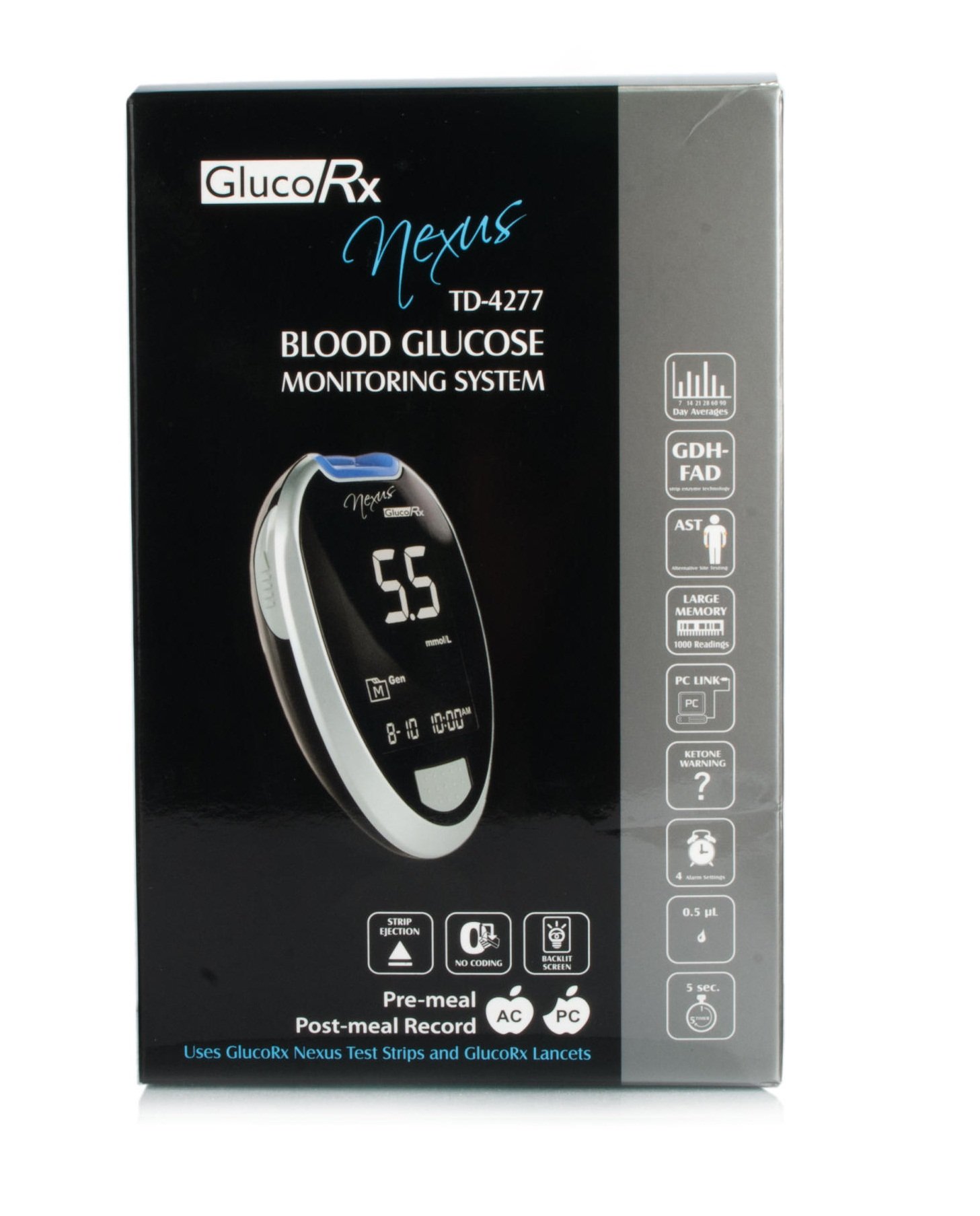 GLUCORX Nexus meter kit - GlucoRx | Dermacia Pharmacy