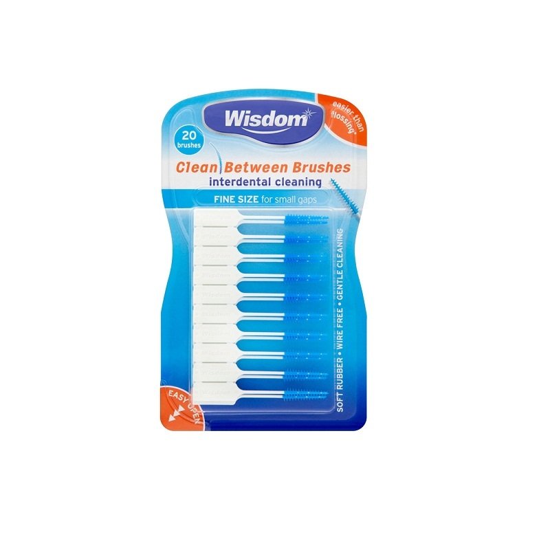 Wisdom clean between interdental brushes 20 pack