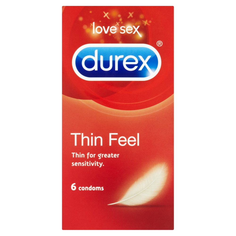 Durex contraceptive sheaths Thin Feel 6 pack - Pharmacy Products