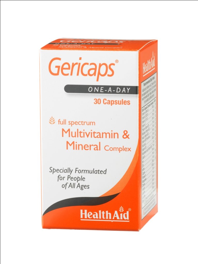 Gericaps multivitamin & mineral capsules 30 pack