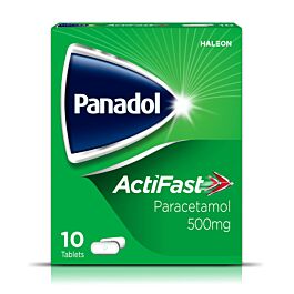 Panadol Acti Fast Painkillers Paracetamol Tablets x10 500mg