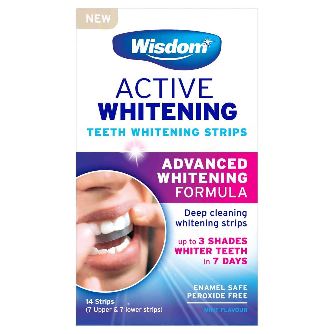 Wisdom Active Whitening Strips 14 Strips